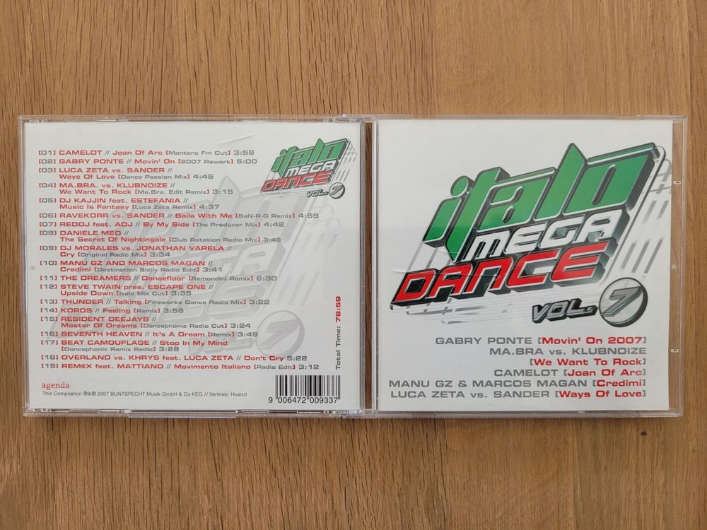 CD Italo Mega Dance - Volume 7, 2007 (Gebraucht) in Nebikon für CHF 1.5 ...