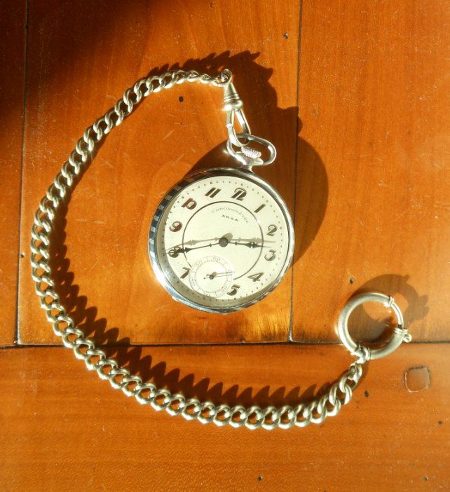 Montre de poche ARSA chronomètre Auguste Raymond argent Tula (Gebraucht ...