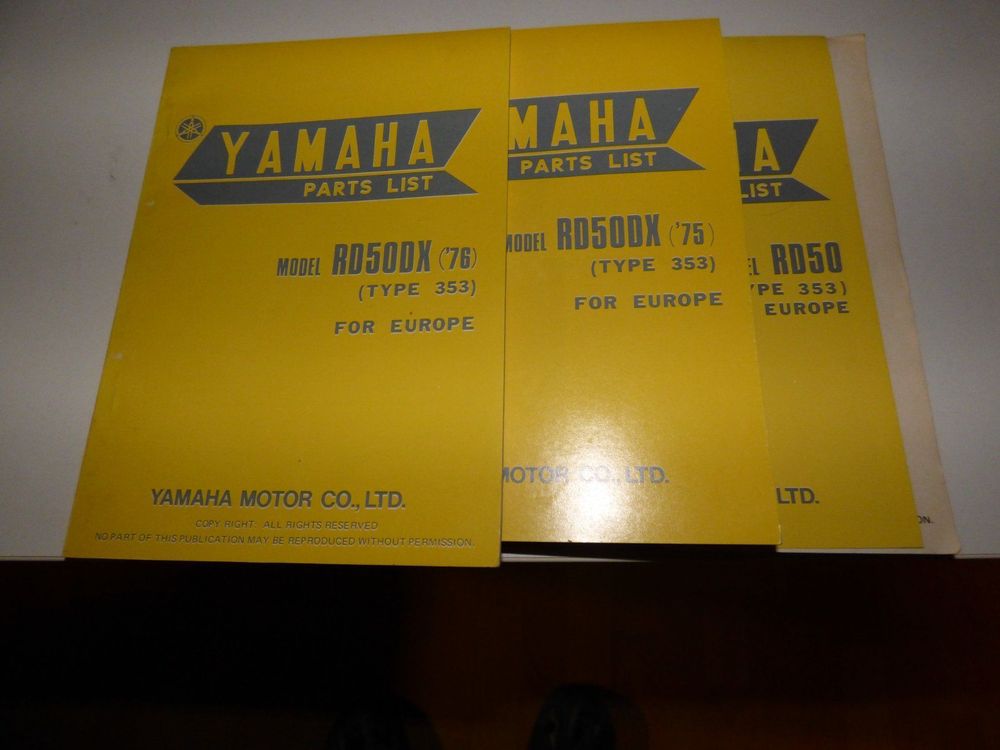 Yamaha RD 50 / 50 DX Wartungsbuch Garage (Gebraucht) in Immensee für ...