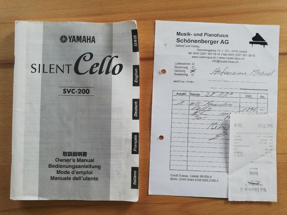 Yamaha Silent Cello SVC-200 (Gebraucht) in Wil SG für CHF 895 – nur Abholung auf Ricardo kaufen