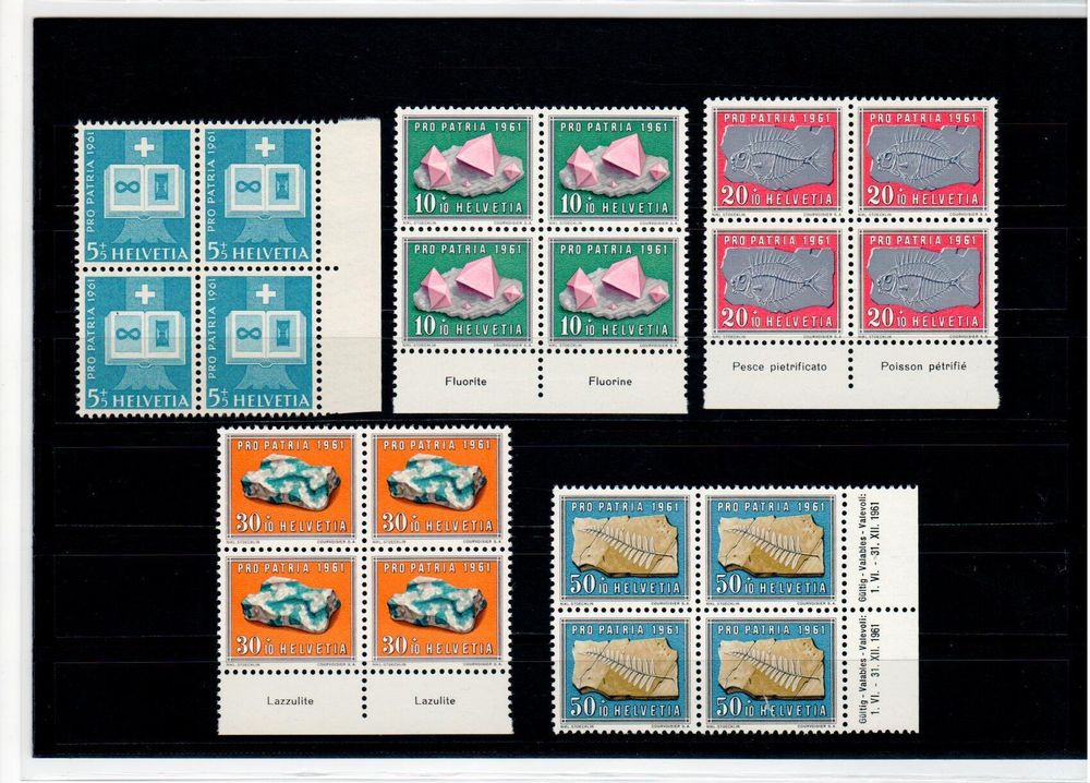 Pro Patria 4er Blöcke 1961 ** | Kaufen auf Ricardo