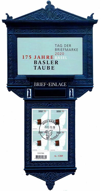 Spezialblock 175 Jahre Basler Taube ET (Gebraucht) in Heerbrugg für CHF 28 – mit Lieferung auf ...