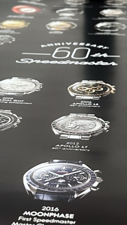 Omega Poster 60 Anniversary Speedmaster | Kaufen auf Ricardo