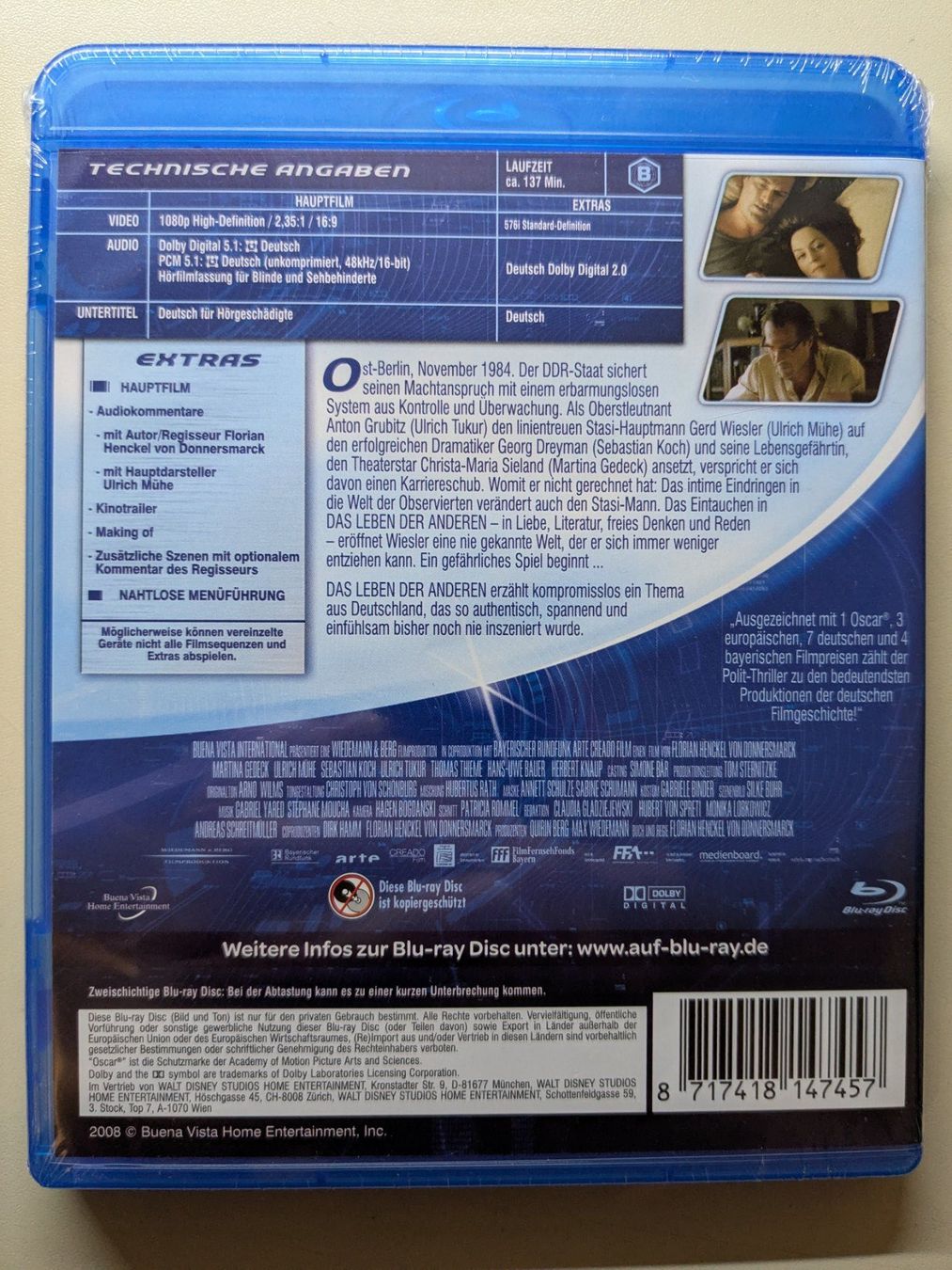 Das Leben der Anderen [Blu-ray/neu & OVP] (Neu und originalverpackt) in ...