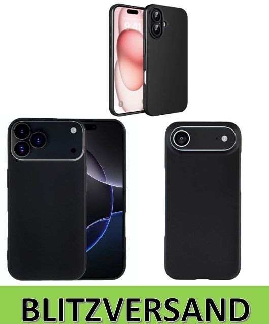 IPhone 17/17 PRO/17 PRO MAX/AIR Hülle Case Schwarz TPU (Neu und ...