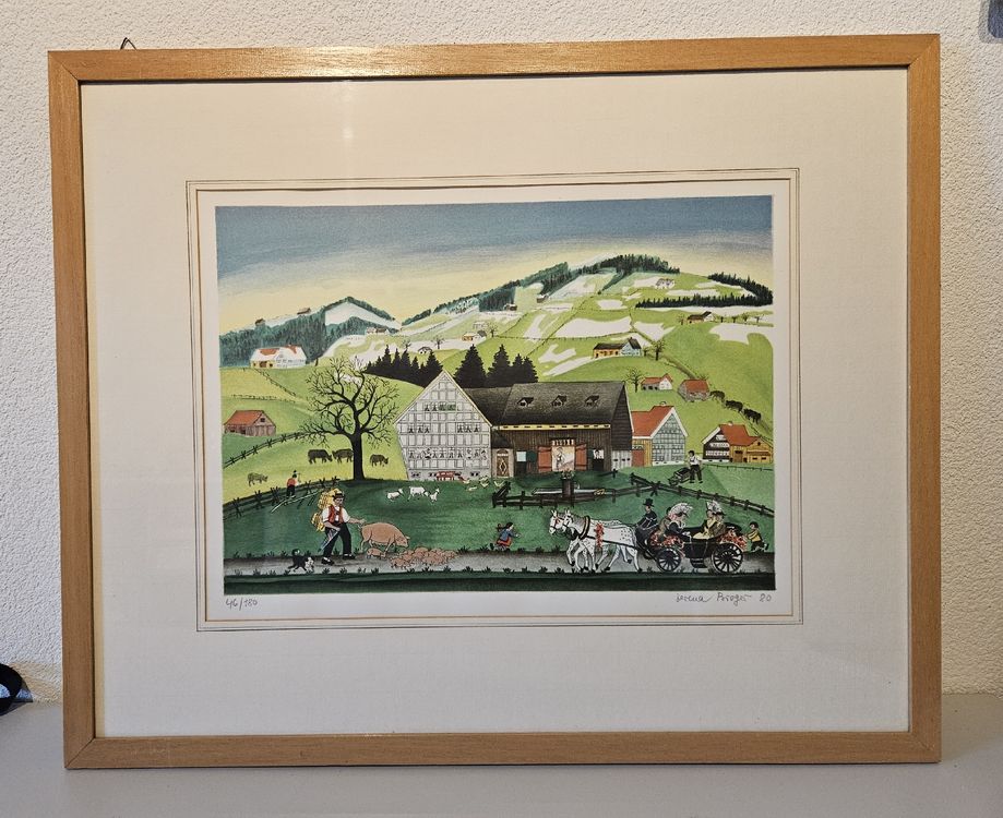 Verena Broger Farblithographie (Gebraucht) in Hauptwil für CHF 55 – mit Lieferung auf Ricardo kaufen