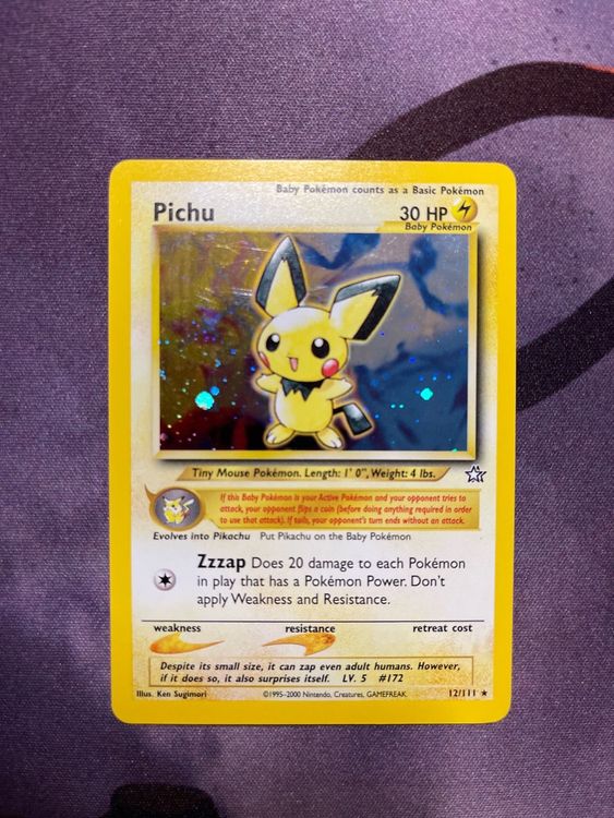 Pokemon Pichu Holo Neo Genesis | Kaufen auf Ricardo