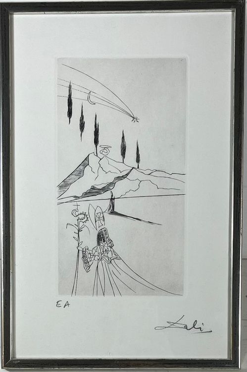 Salvador Dali (1904-1989) Radierung Unleserlich Signiert (Gebraucht) in ...