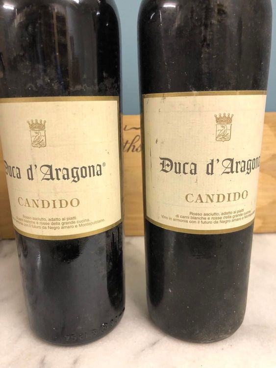1X 1992 + 1X 1993 DUCA D’ARAGONA CANTINA CANDIDO (Neu und ...