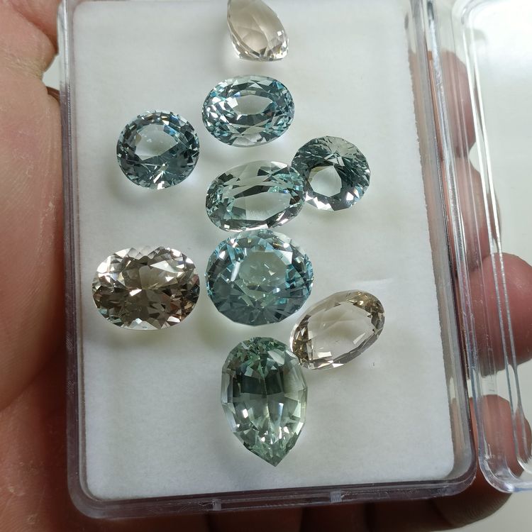 115 Karat Jos Plateau TOPAS TOPAZ Edelstein Set UNBEHANDELT (Neu ...