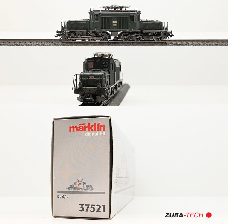 Märklin 37521 E-Lok De 6/6 SBB, H0 WS Digital, OVP (Gebraucht) in St ...