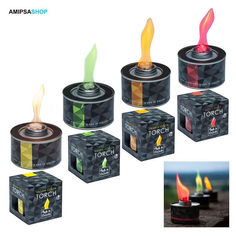 Farbige Gartenfackeln Color Torch 4er Set (Neu und originalverpackt) in ...