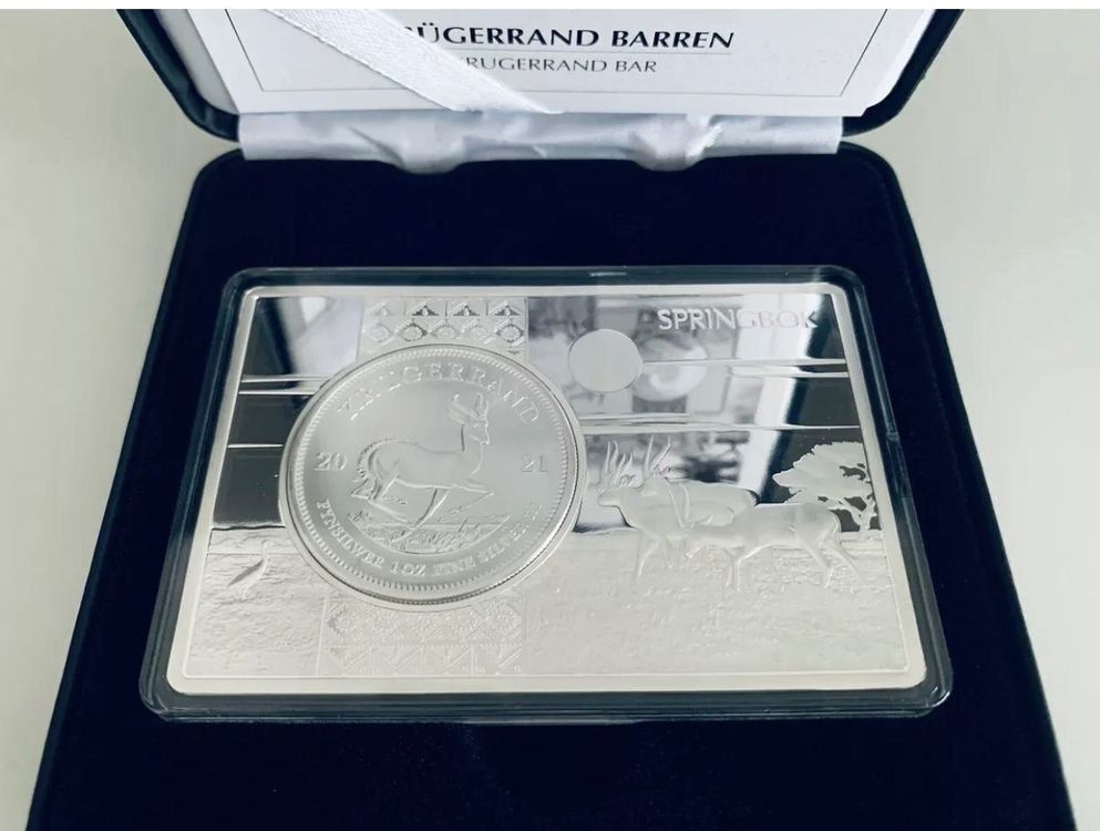 Krügerrand Silbermünze 1OZ im 3OZ Barren (Neu und originalverpackt) in Recherswil für CHF 154 ...