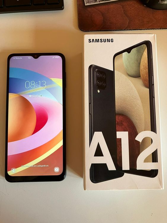 Samsung Galaxy A12 black, 128GB, 6.50", Dual SIM, 48 Mpx, 4G (Gebraucht ...
