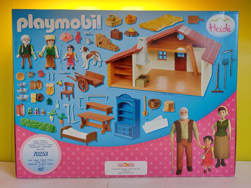 PLAYMOBIL Heidi und Großvater auf der Almhütte 70253 NEU (Neu und ...
