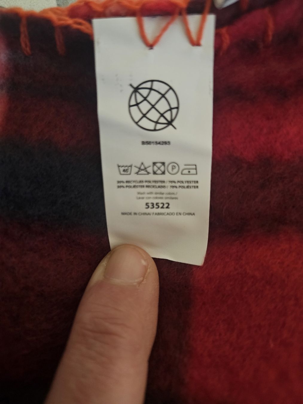 2 couvertures chaudes à carreaux brodées (Neuf avec emballage d'origine ...