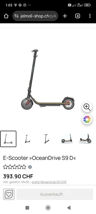 Ocean Drive S9 20 km/h 25 km 350W Garantie 04.2025 206km neu | Kaufen ...