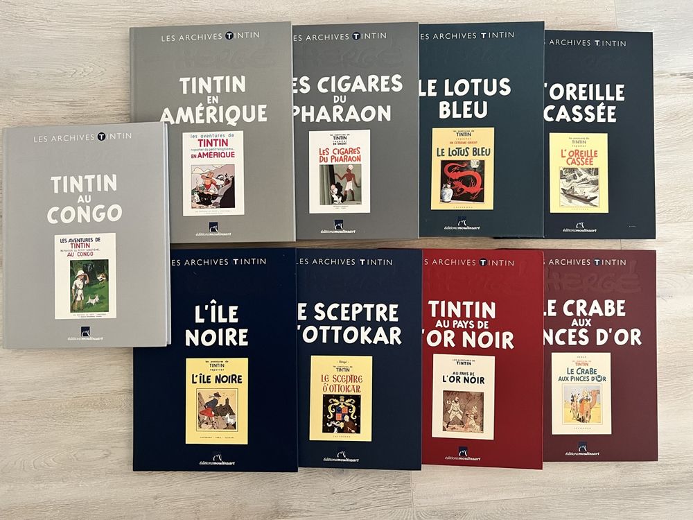 9 Albums Archives Tintin Noir et Blanc | Kaufen auf Ricardo