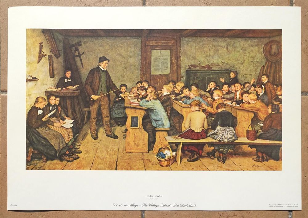 Albert Anker – Die Dorfschule | Kaufen auf Ricardo