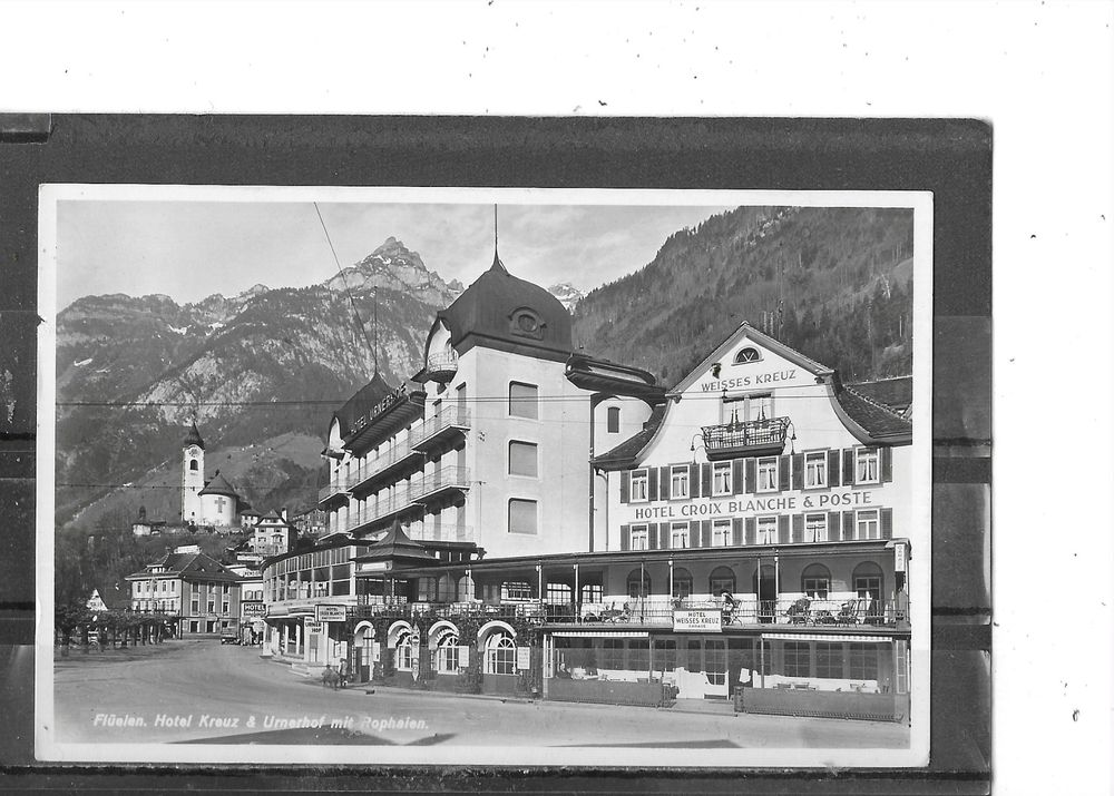UR Flüelen 1939 mit Hotel Kreuz & Urnerhof (Gebraucht) in Schocherswil ...