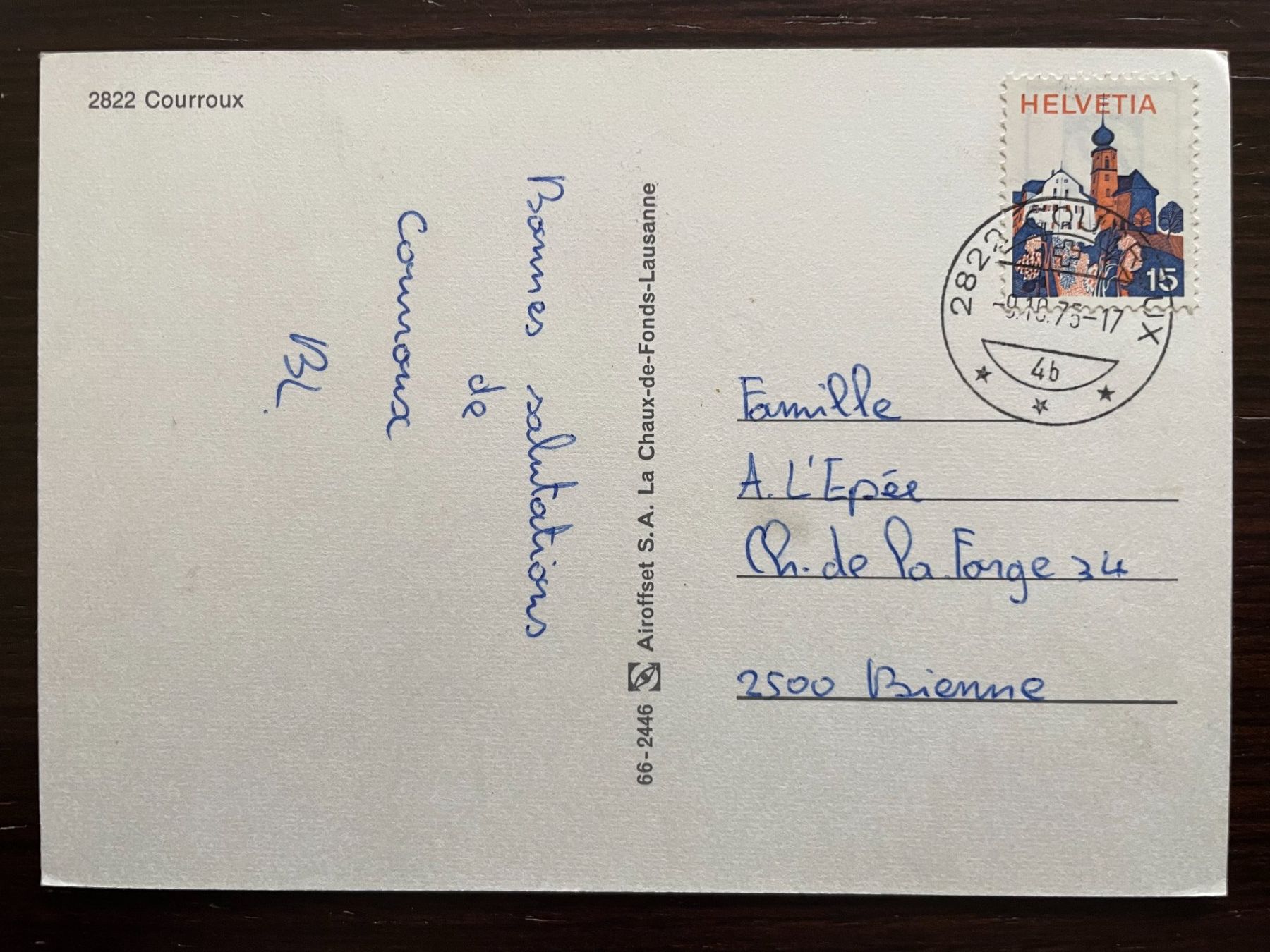 COURROUX Flugaufnahme, 1975 (Gebraucht) in Wald ZH für CHF 3 – mit ...