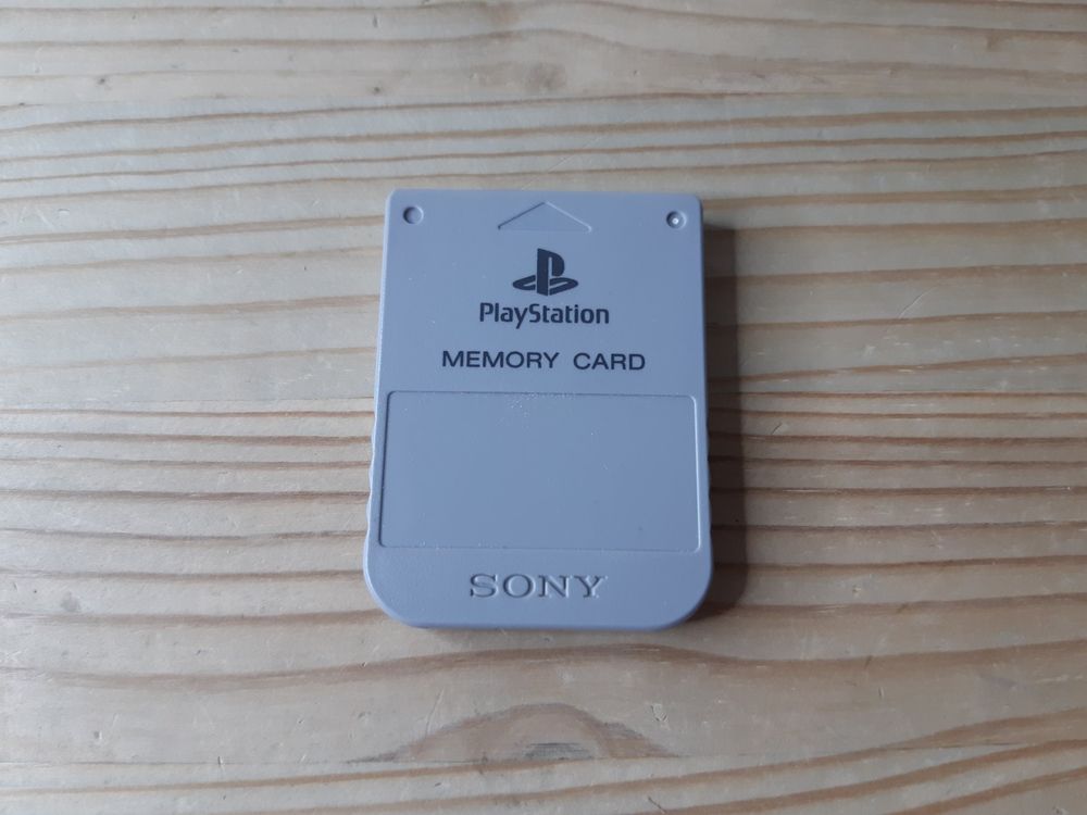 Original Sony PS1 Playstation 1 Memory Card Speicherkarte (Gebraucht ...