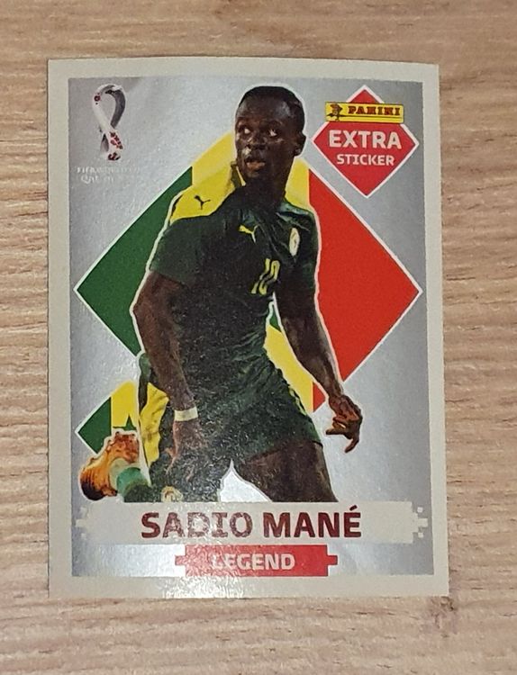Panini WM 2022 Extra Sticker Sadio Mane Silber (Neu (gemäss Beschreibung)) in Münchwilen TG für ...