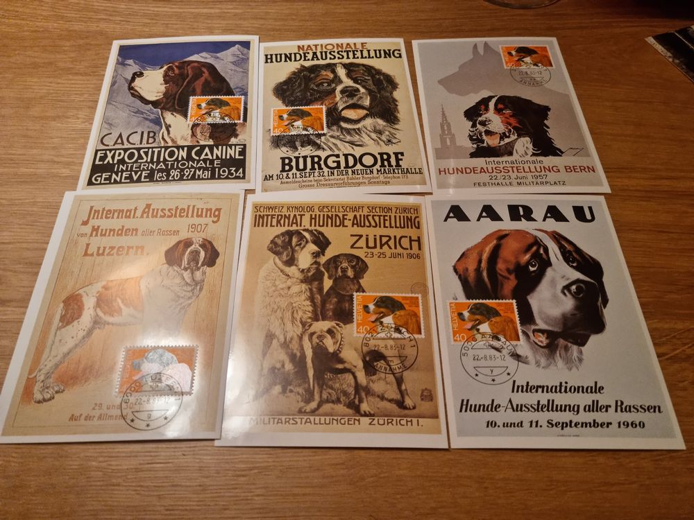 1983 Maximumkarten Hundeaustellungen (Gebraucht) in Arni AG für CHF 8 – mit Lieferung auf ...