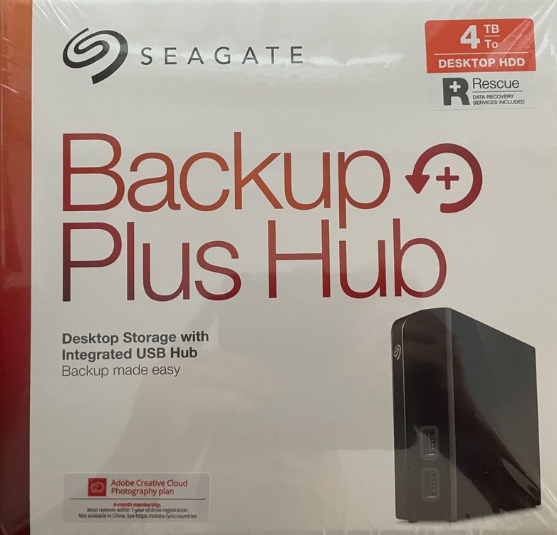 SEAGATE Backup Plus HUB Desktop Storage with integrated USB (Neu und ...
