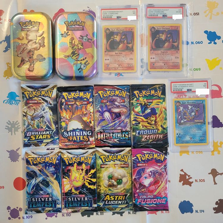 Carte Pokémon collezione-Lotto mini tin/booster sealed/PSA (Neu und ...