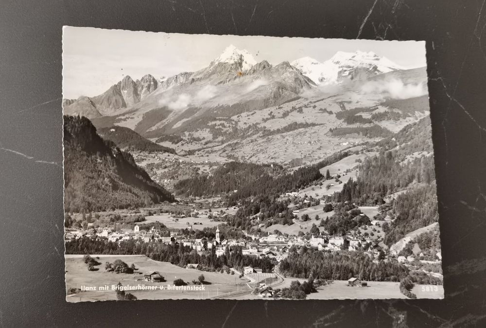 alte AK Illanz mit Brigelserhörner Bifertenstock gelaufen ( (Gebraucht) in Kaiseraugst für CHF 4 ...