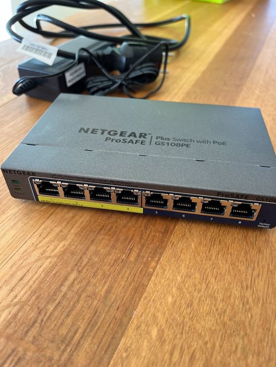 Switch POE - Netgear GS108PE | Kaufen auf Ricardo