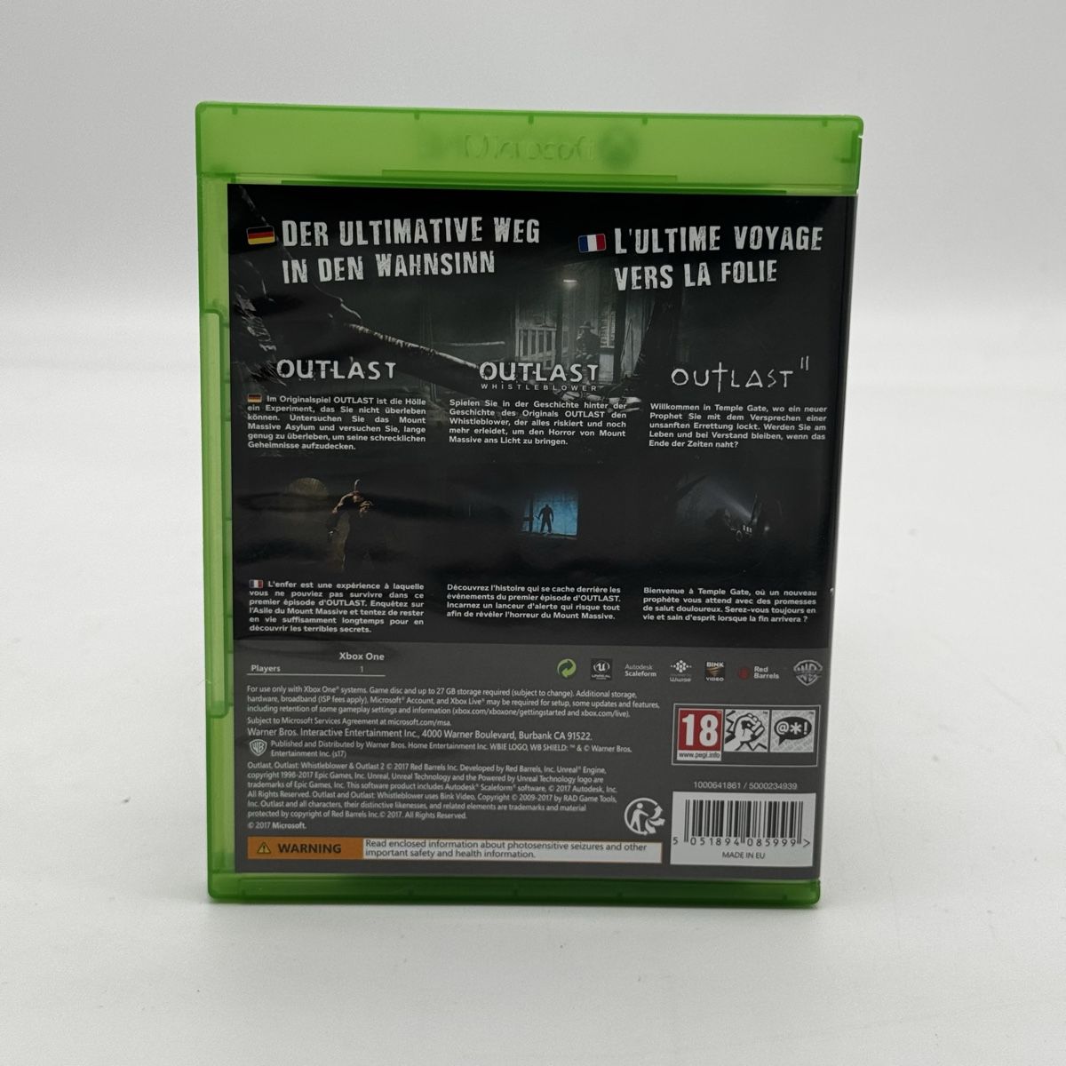 Outlast Trinity (Xbox One) | 3 Horrorspiele in 1 (Gebraucht) in Kloten ...