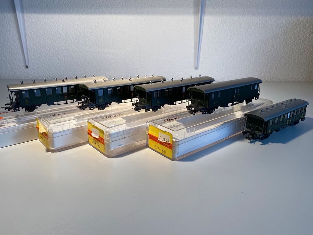 Liliput H0 SBB 27850 26950 27550, Set mit 5 Plattformwagen (Gebraucht ...