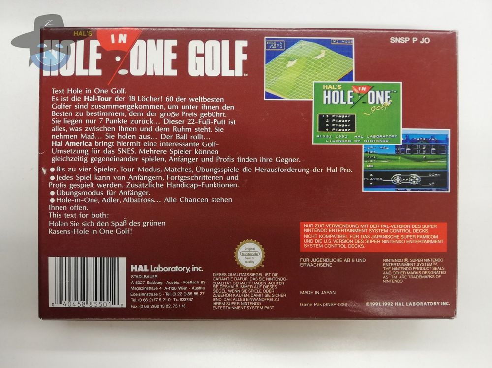 Hole in One Golf / Super Nintendo SNES (Gebraucht) in St. Gallen für ...