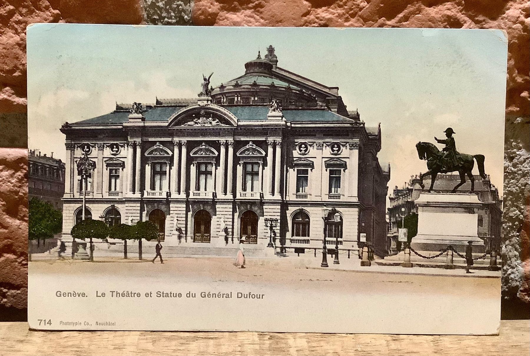1906 - Le Théâtre et Statue du Général Dufour - Belebt (Gebraucht) in ...