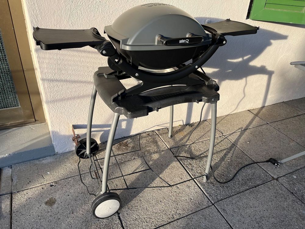 Weber Grill Q 140 mit neuer Heizspirale, Rollwagen, Haube | Kaufen auf ...