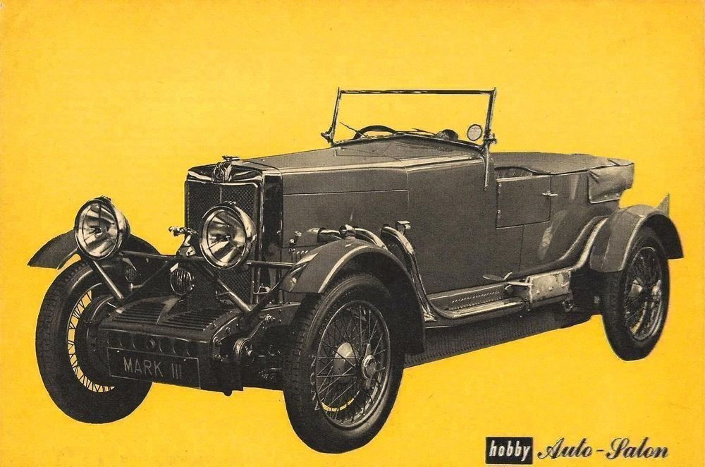MG six Mark III "Tigress"Sportroadster1930, Auto-Salon-Blatt (Gebraucht ...