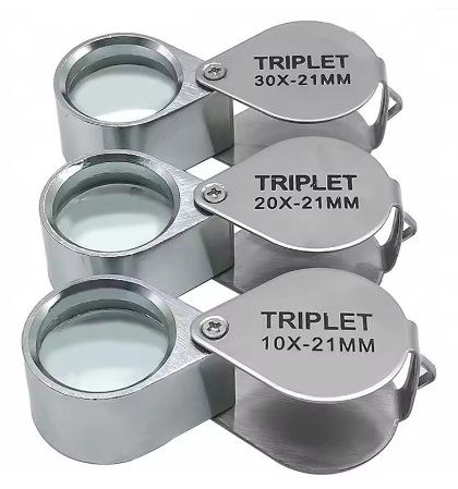 3er-Set Juwelier Metall Lupe 30X/20X/10X (Neu und originalverpackt) in ...