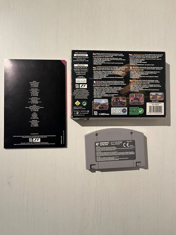 F1 Racing N64 komplett mit OVP - Top Zustand! Super! (Gebraucht) in ...
