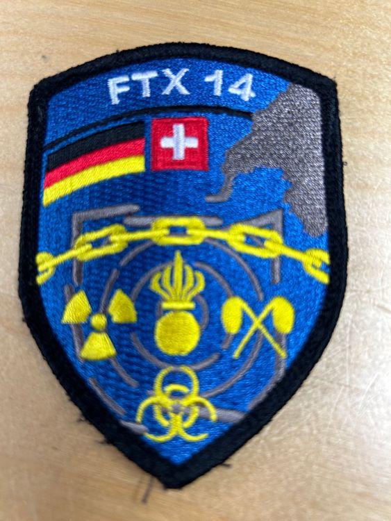 Badge der Übung FTX14: 214, ABC Abwehr- und Kampfmittelbesei | Kaufen ...