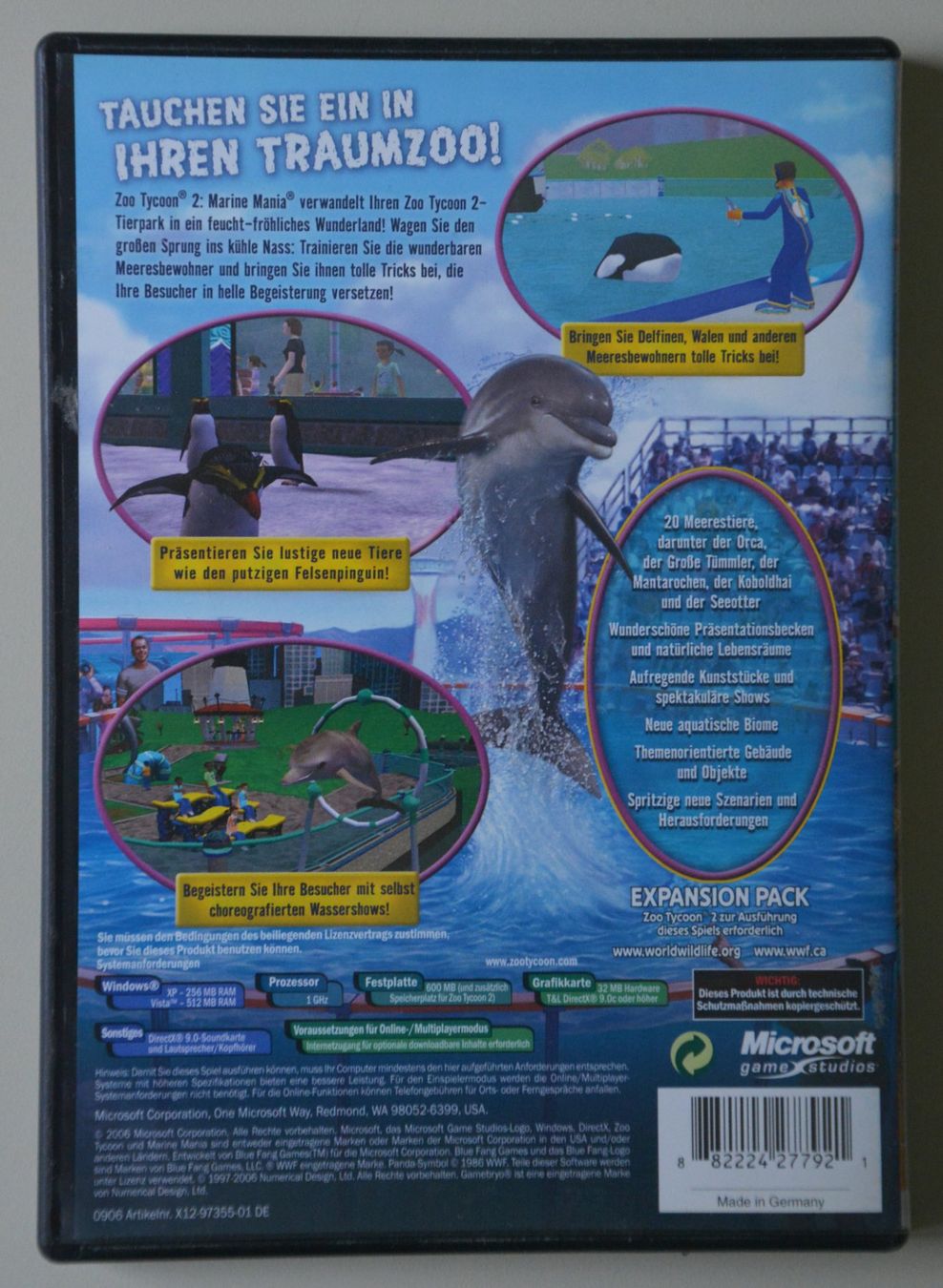 PC game: Zoo Tycoon 2 – Marine Mania (expansion pack) (Gebraucht) in ...