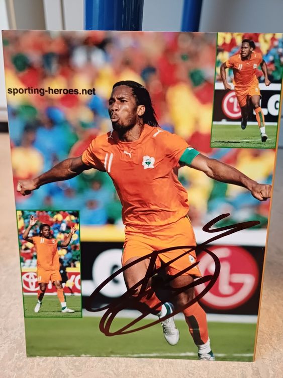 Didier Drogba original signiertes Foto / Autogramm (Gebraucht) in Thun ...