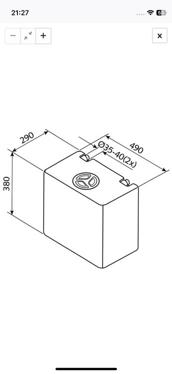 NEUER Wassertank Universaltank für Camper 50 Liter (Neu (gemäss ...