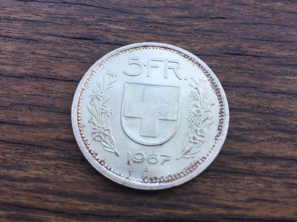 5Fr. 1967 (Gebraucht) in Riehen für CHF 12 – mit Lieferung auf Ricardo kaufen