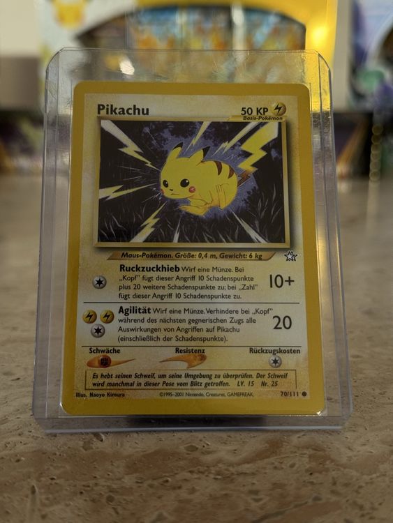 Pikachu 70/111 – Neo Genesis Set 2000 – Pokémon Karte (Neu (gemäss ...