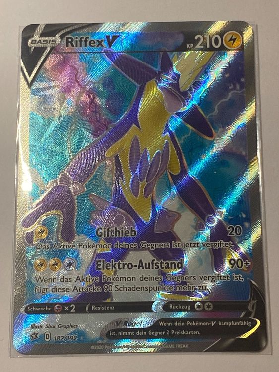 Pokemonkarte Riffex V Fullart | Kaufen auf Ricardo