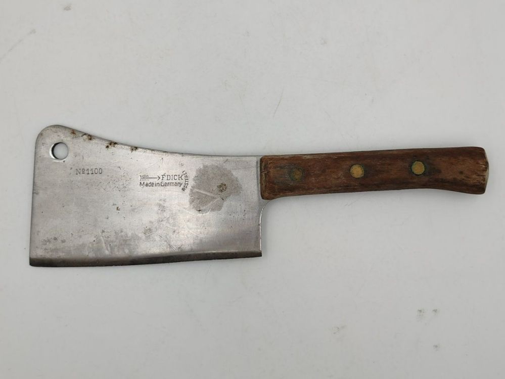 Profi Metzgerbeil Hackbeil F.DICK Küchenbeil V-Schliff (Gebraucht) in ...
