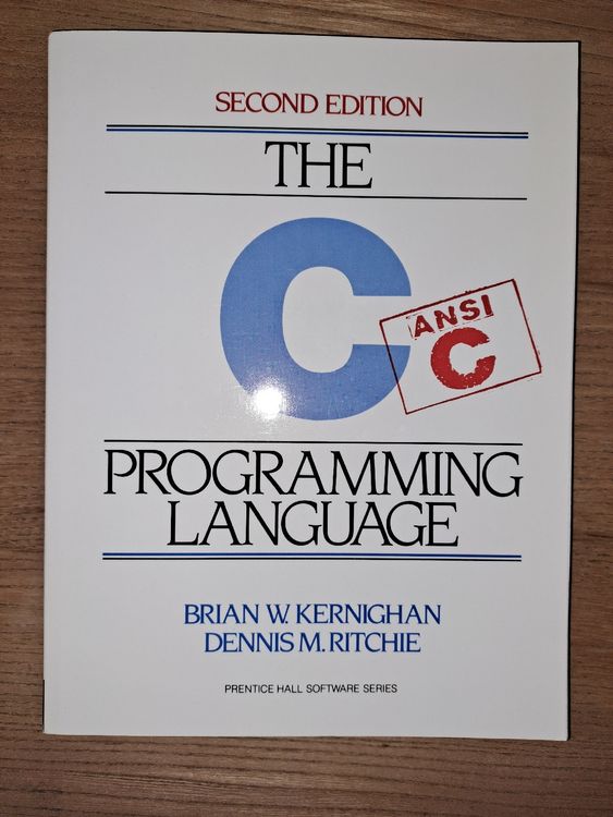 "The C Programming Language" 2. Edition Ritchie Kernighan (Gebraucht ...