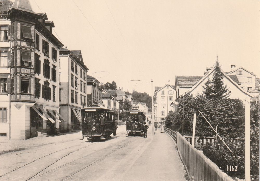 St. Gallen Ausweichstelle Lachen mit Trams (Repro) (Gebraucht) in ...